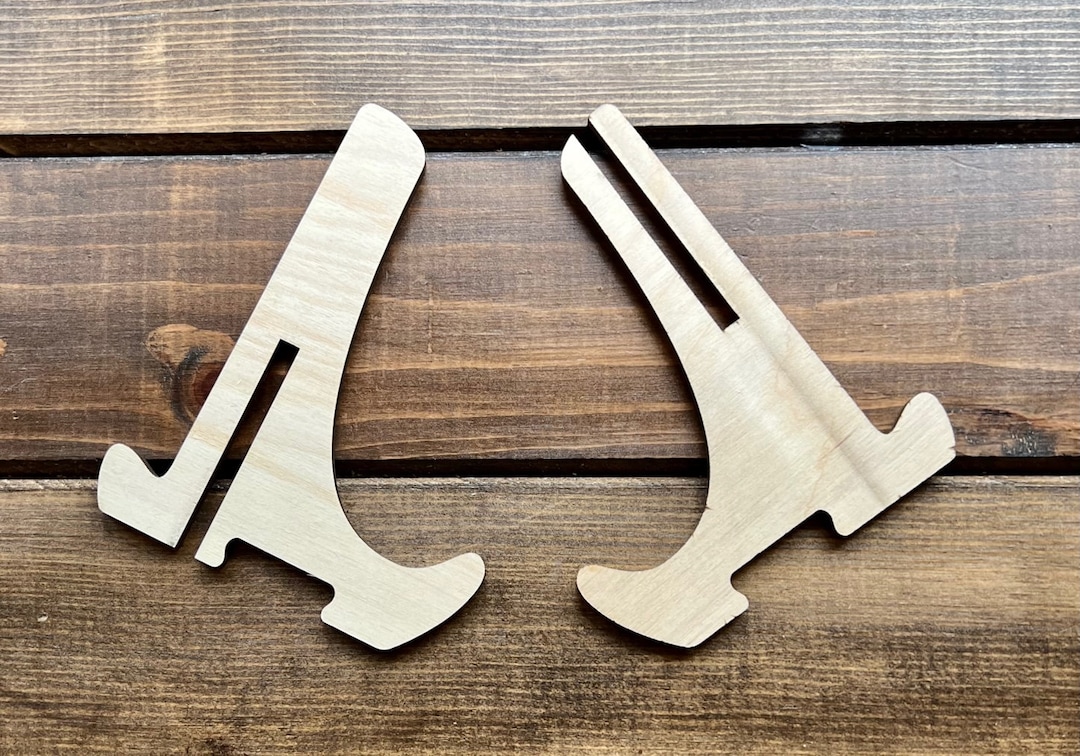 Laser Cut Unfinished Wood Easel 2 Piece for Tiered Trays - Etsy