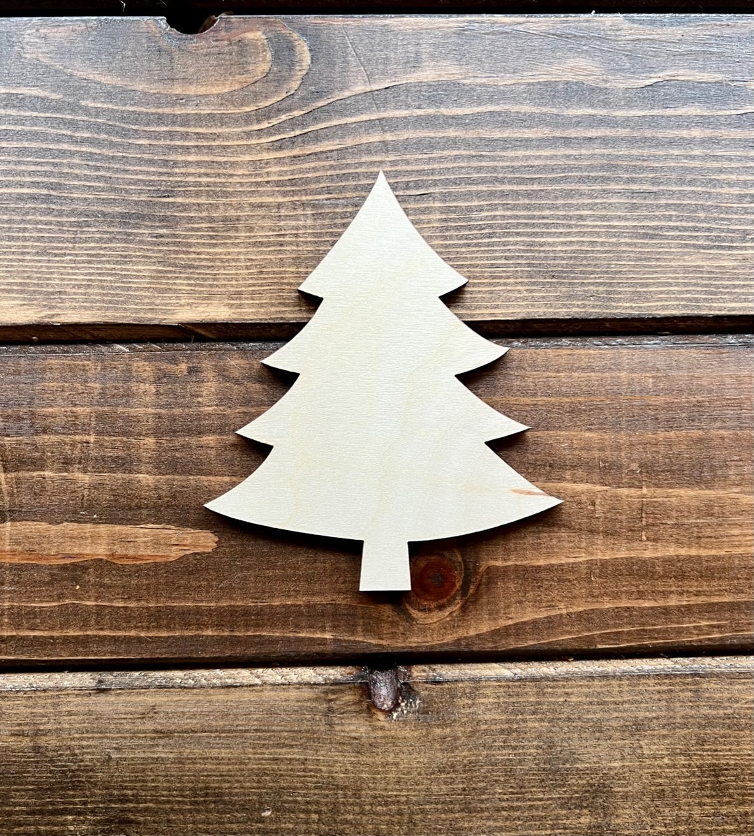 4 Inch Tree Shape Wood Blank Tiered Tray Christmas Tree - Etsy