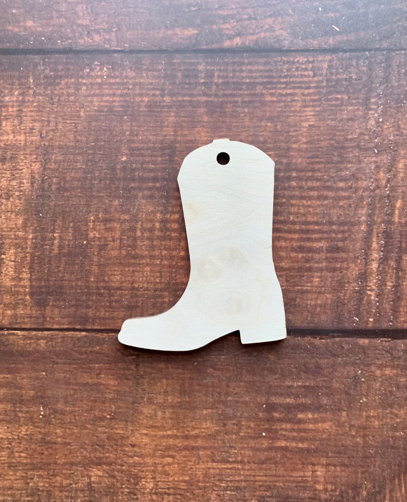 Cowboy or Cowgirl Boot Ornament or Stocking Tag | Etsy