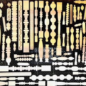75 Piece Bulk Laser Cut Faux Spindle Set for Crafting FREE - Etsy