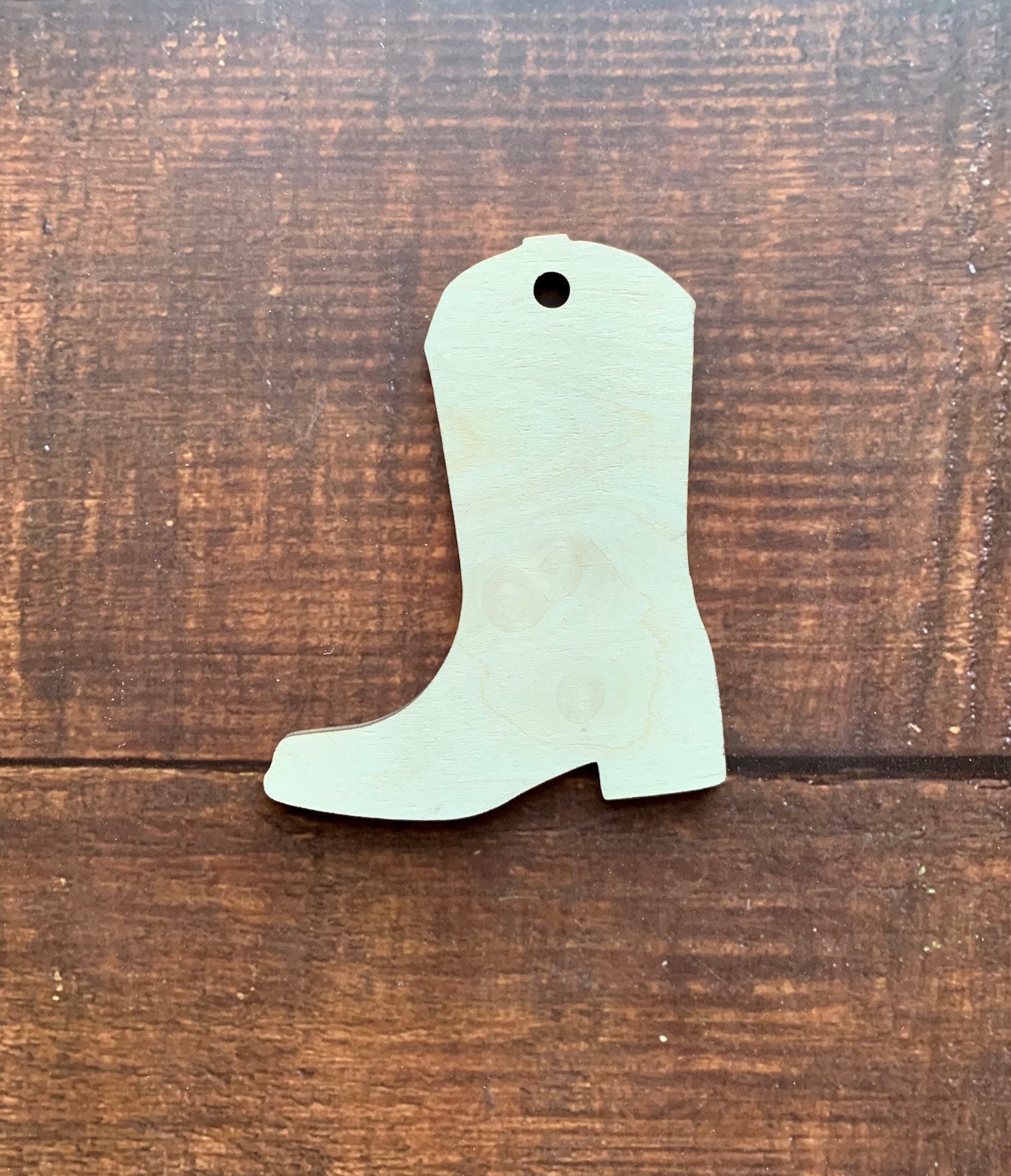 Cowboy or Cowgirl Boot Ornament or Stocking Tag - Etsy