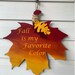 Large Maple Leaf Fall Sign or Door Hanger Blank Laser Cut - Etsy
