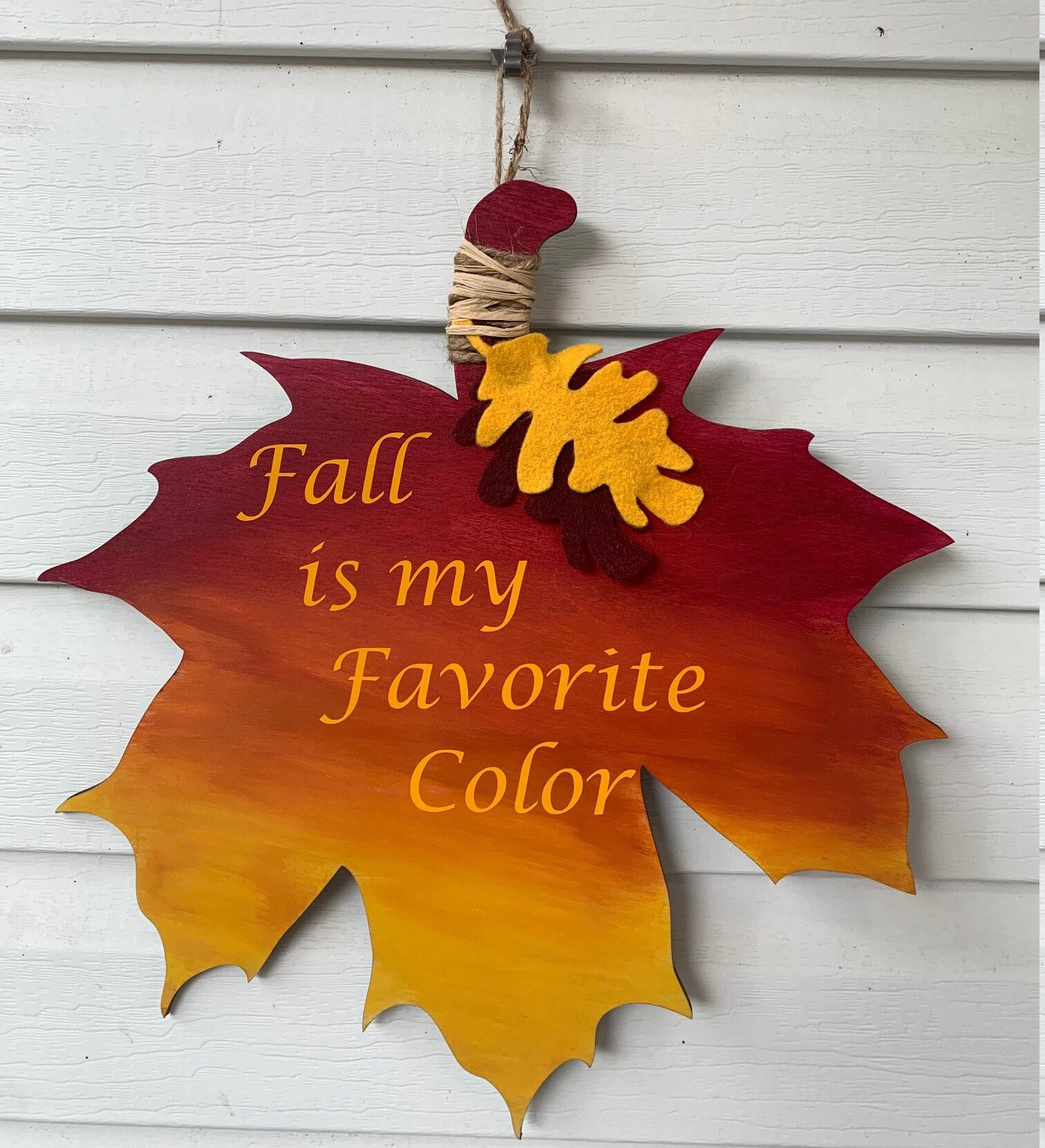 Large Maple Leaf Fall Sign or Door Hanger Blank Laser Cut - Etsy
