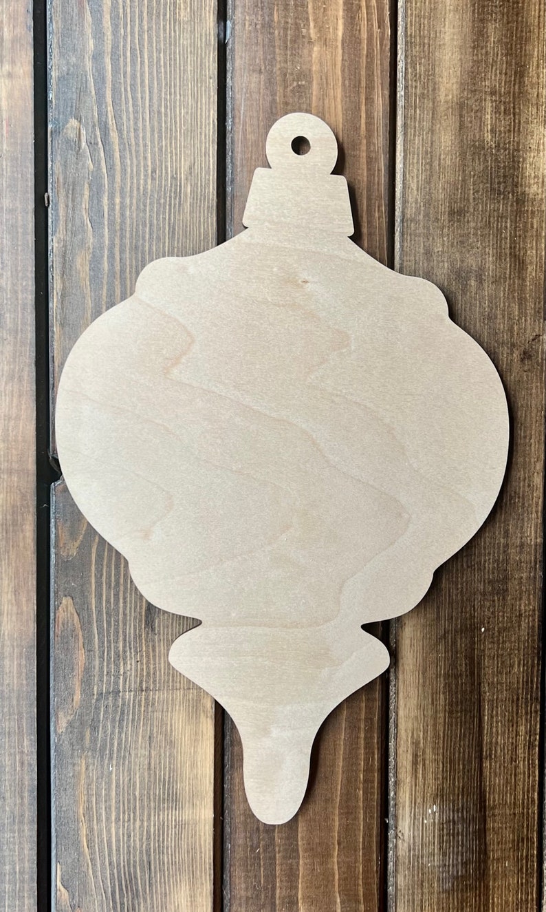 Large Ornament Wood Blank Christmas Décor - Etsy