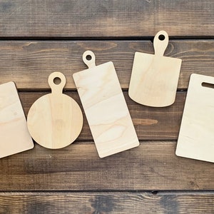 Set of 5 Mini Cutting Board Shapes Perfect for Tiered Tray - Etsy