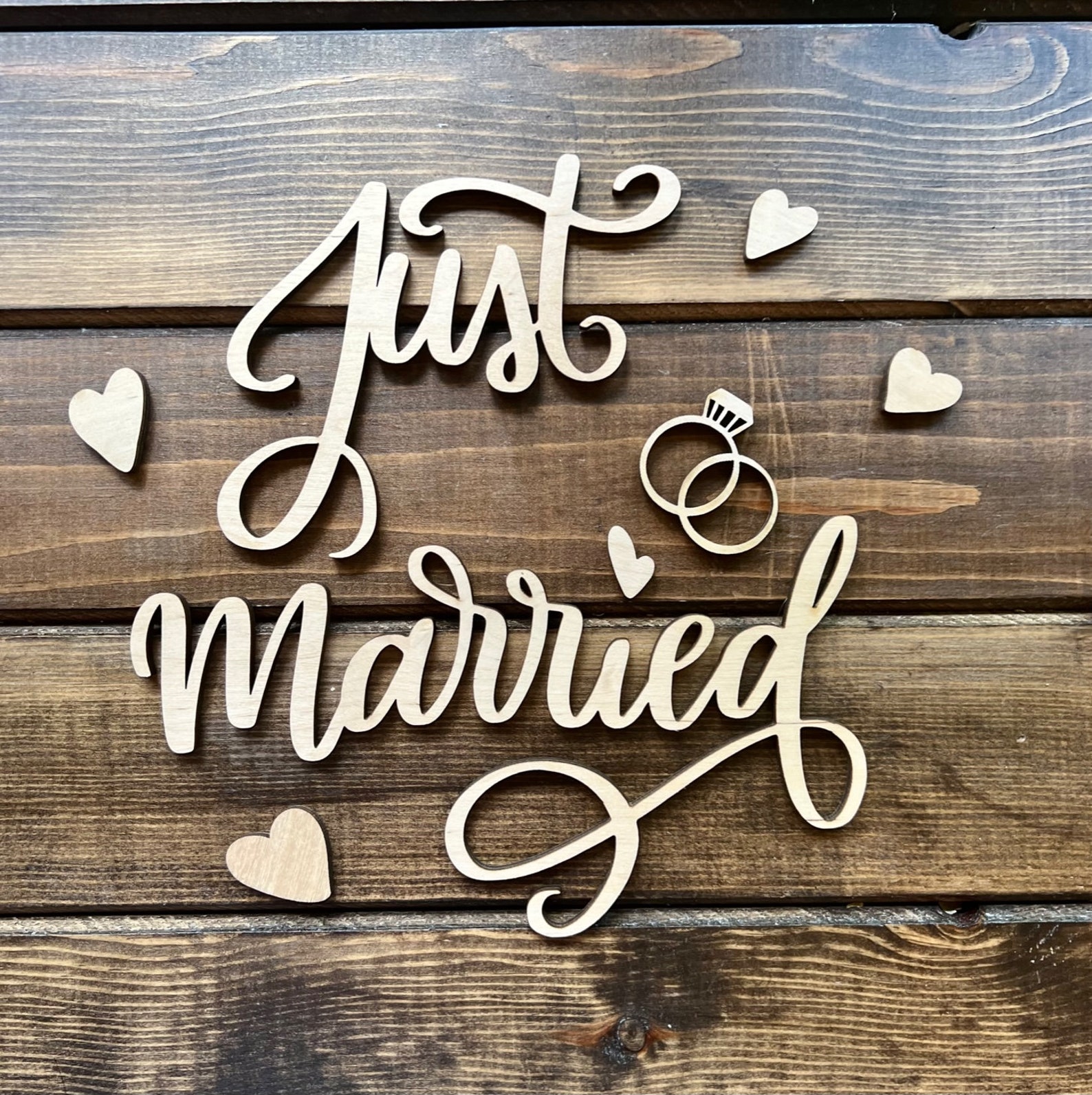 Paint Your Own JUST MARRIED Sign Wood Blank - Etsy
