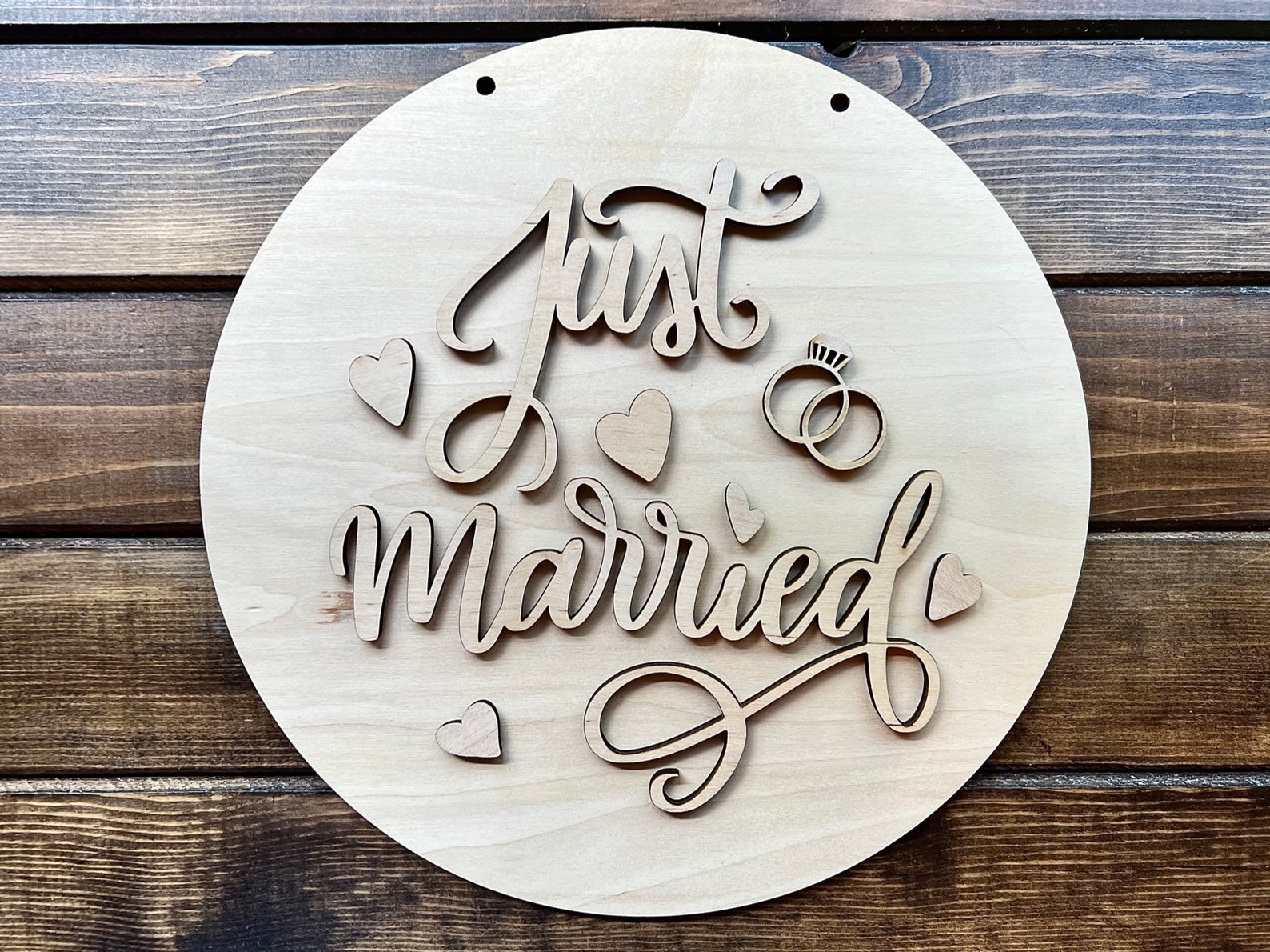 Paint Your Own JUST MARRIED Sign Wood Blank - Etsy