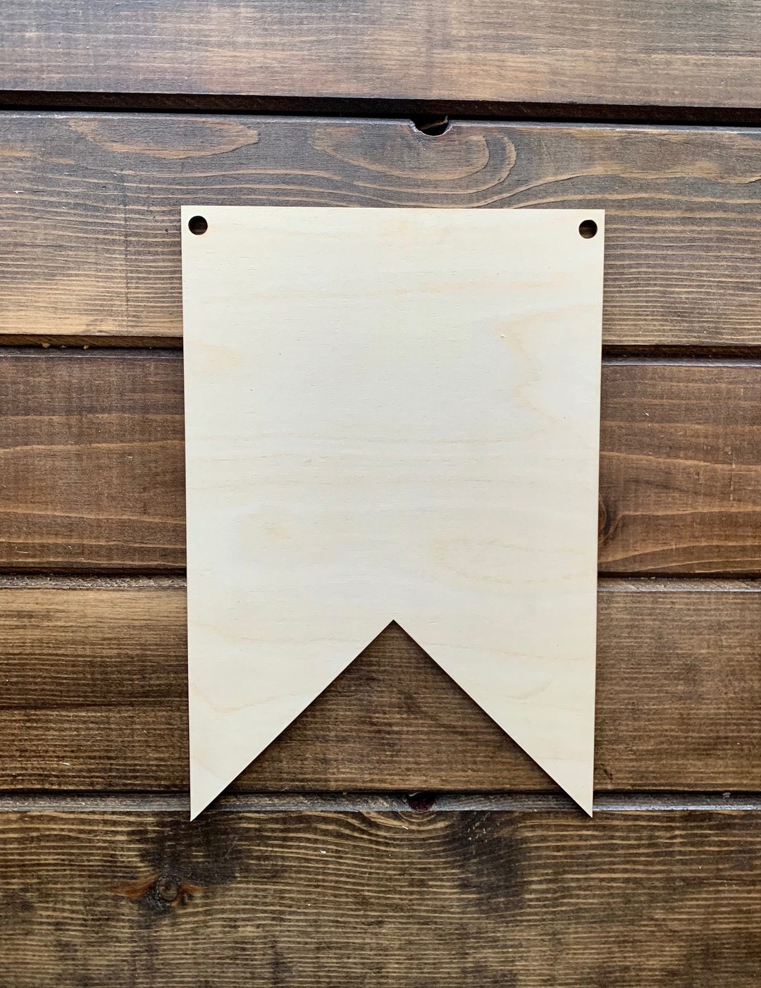Unfinished Wood Pennant Shape DIY Décor or Garland - Etsy