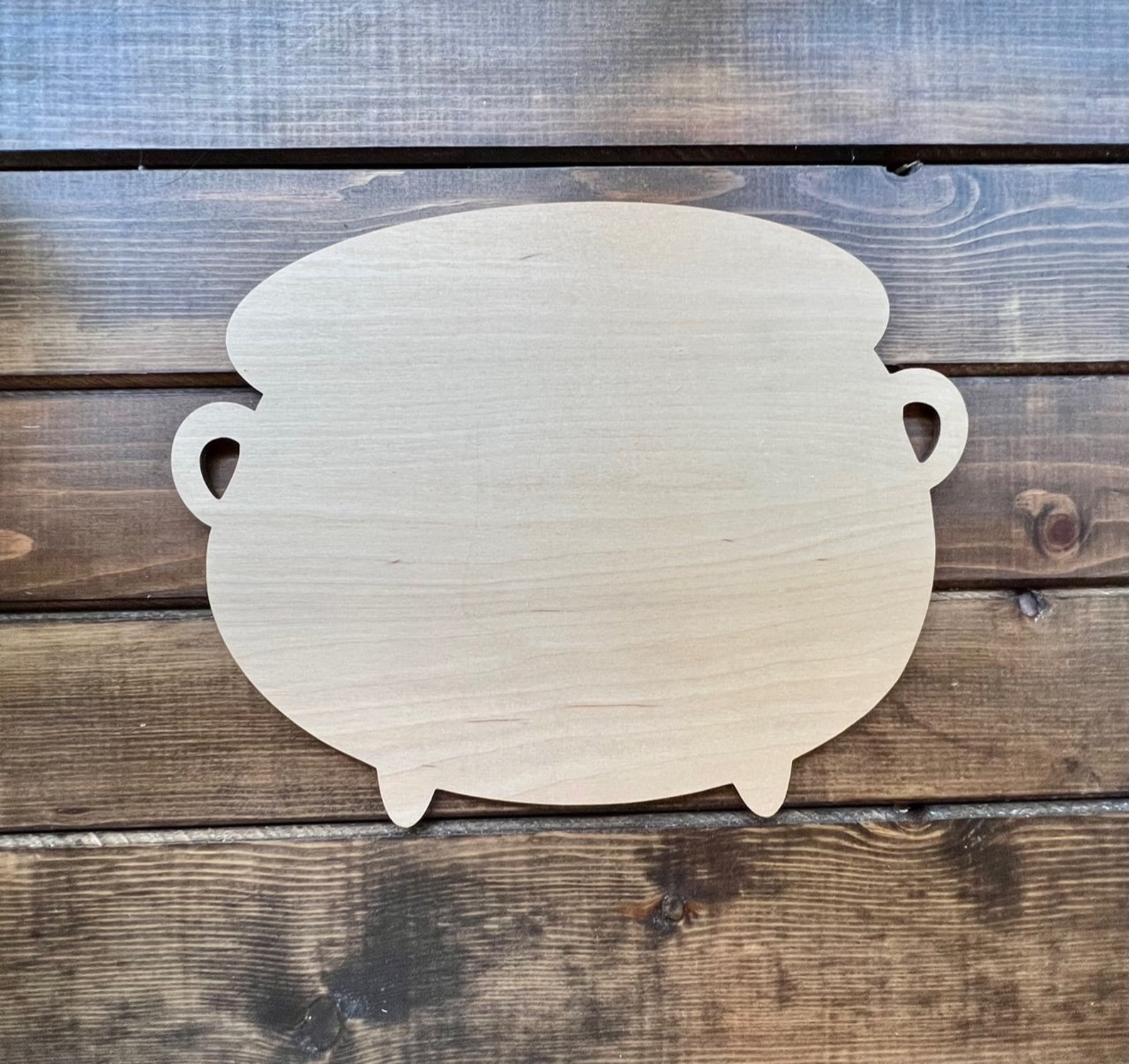 Wood Blank Cauldron Shape Halloween Craft - Etsy