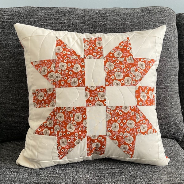 Quilted Throw Pillow - Etsy