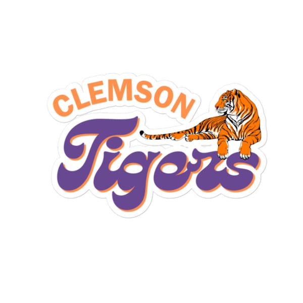 Clemson Tiger Decal - Etsy