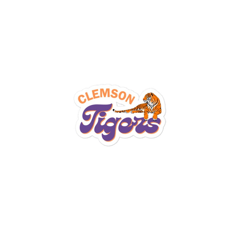 Clemson Tiger Decal Sticker - Etsy