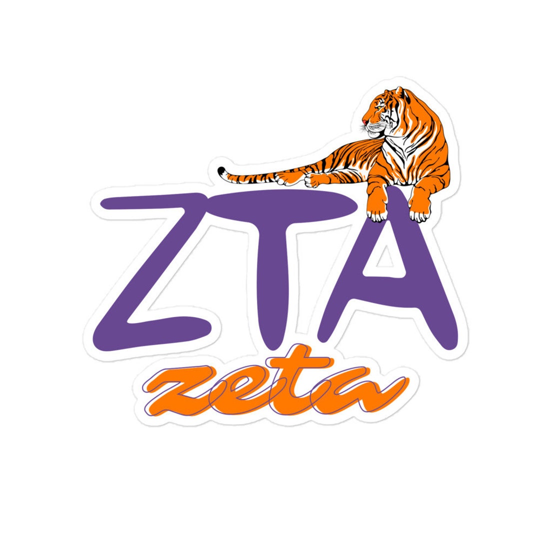 Clemson ZTA Decal Sticker - Etsy