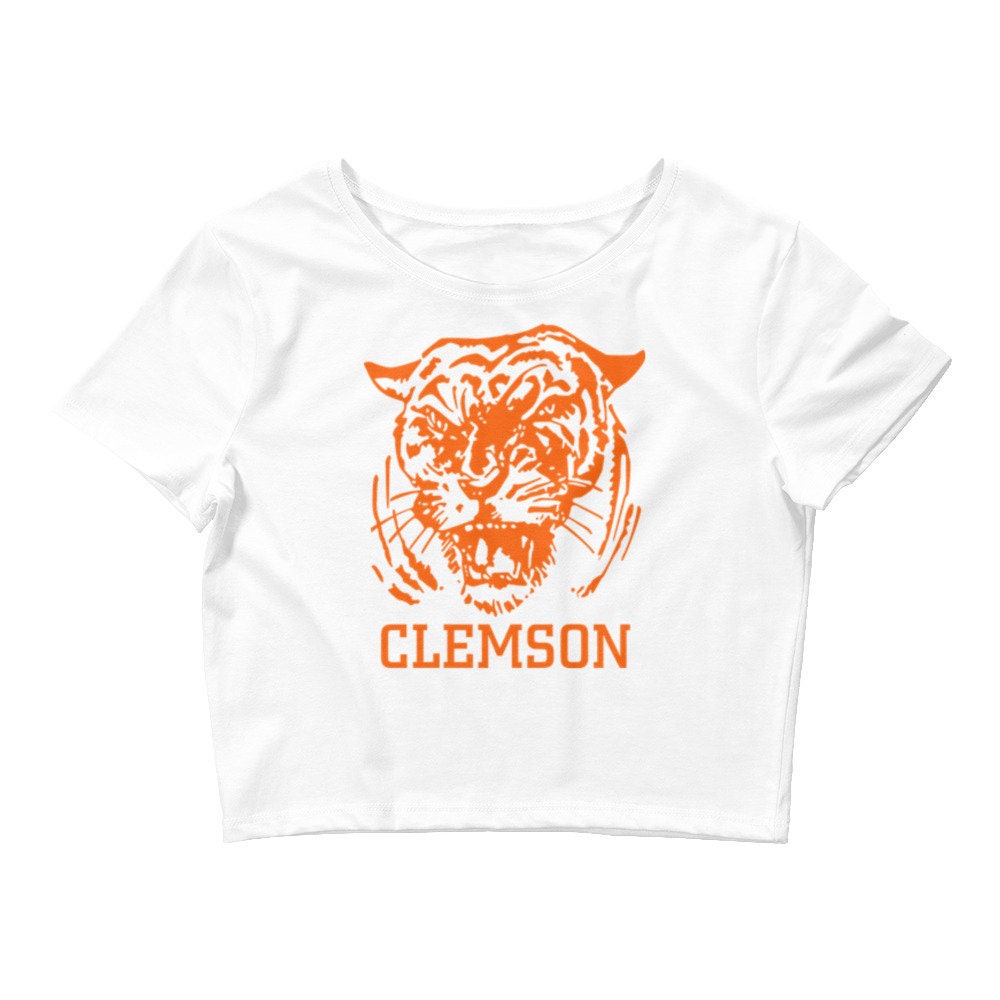 Vintage Tiger Roar Clemson Crop Tee - Etsy