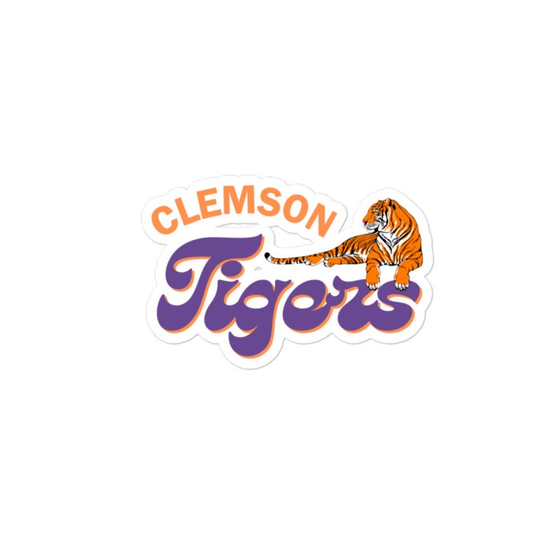 Clemson Tiger Decal Sticker - Etsy