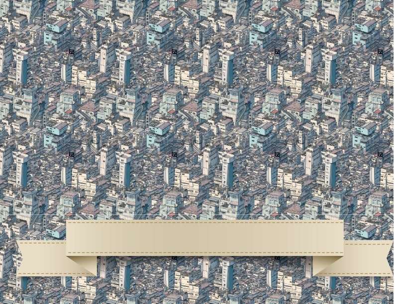 Digital Print Seamless Anime Texture City - Etsy