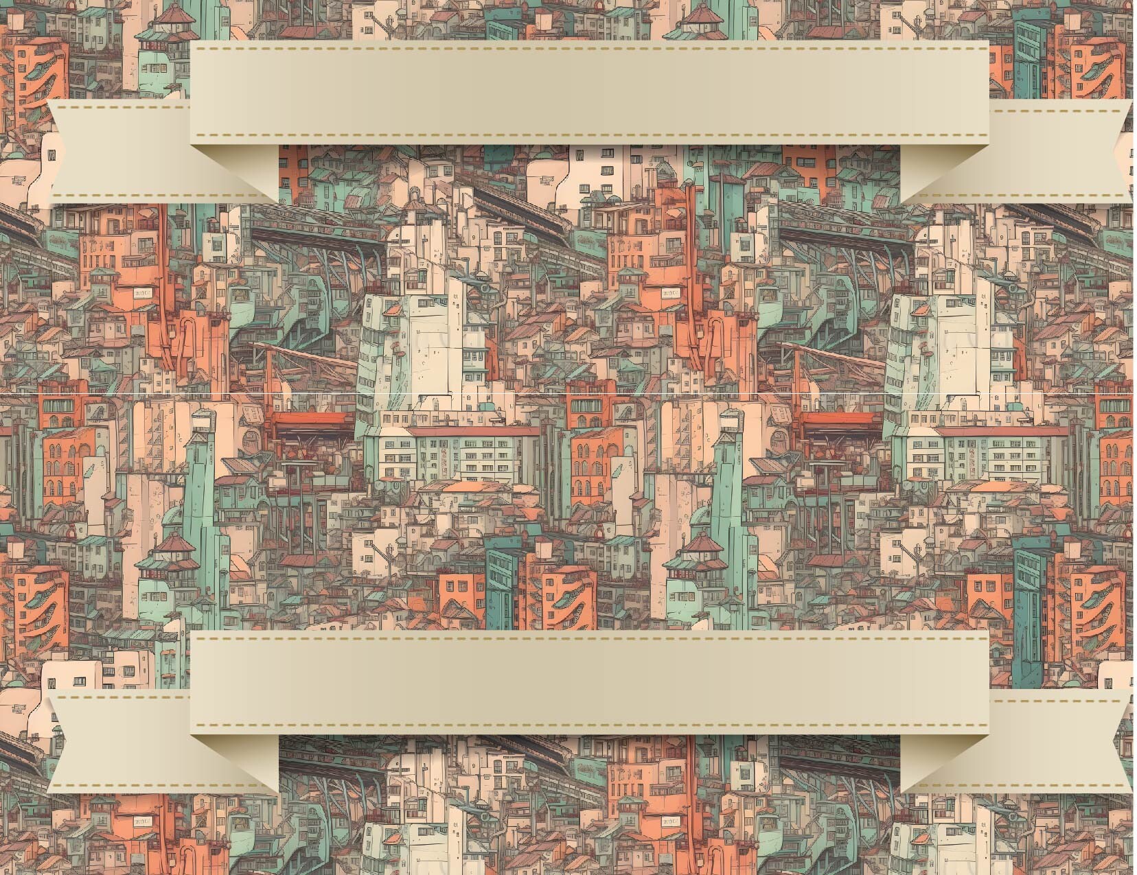 Digital Print Seamless Anime Texture City - Etsy