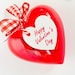 Personalized Plastic Heart Containers, Heart Candy Holder, Valentines ...