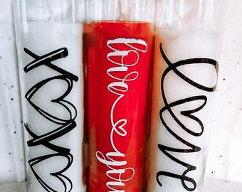 Personalized Plastic Heart Containers, Heart Candy Holder, Valentines ...