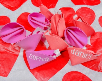 Personalized Plastic Heart Containers, Heart Candy Holder, Valentines ...