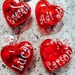 Personalized Plastic Heart Containers, Heart Candy Holder, Valentines ...