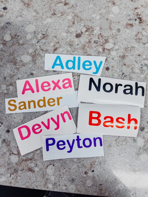 Custom Vinyl Decal Name Sticker Create Your Own Decal - Etsy