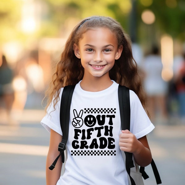 Peace Out Fifth Grade - Etsy