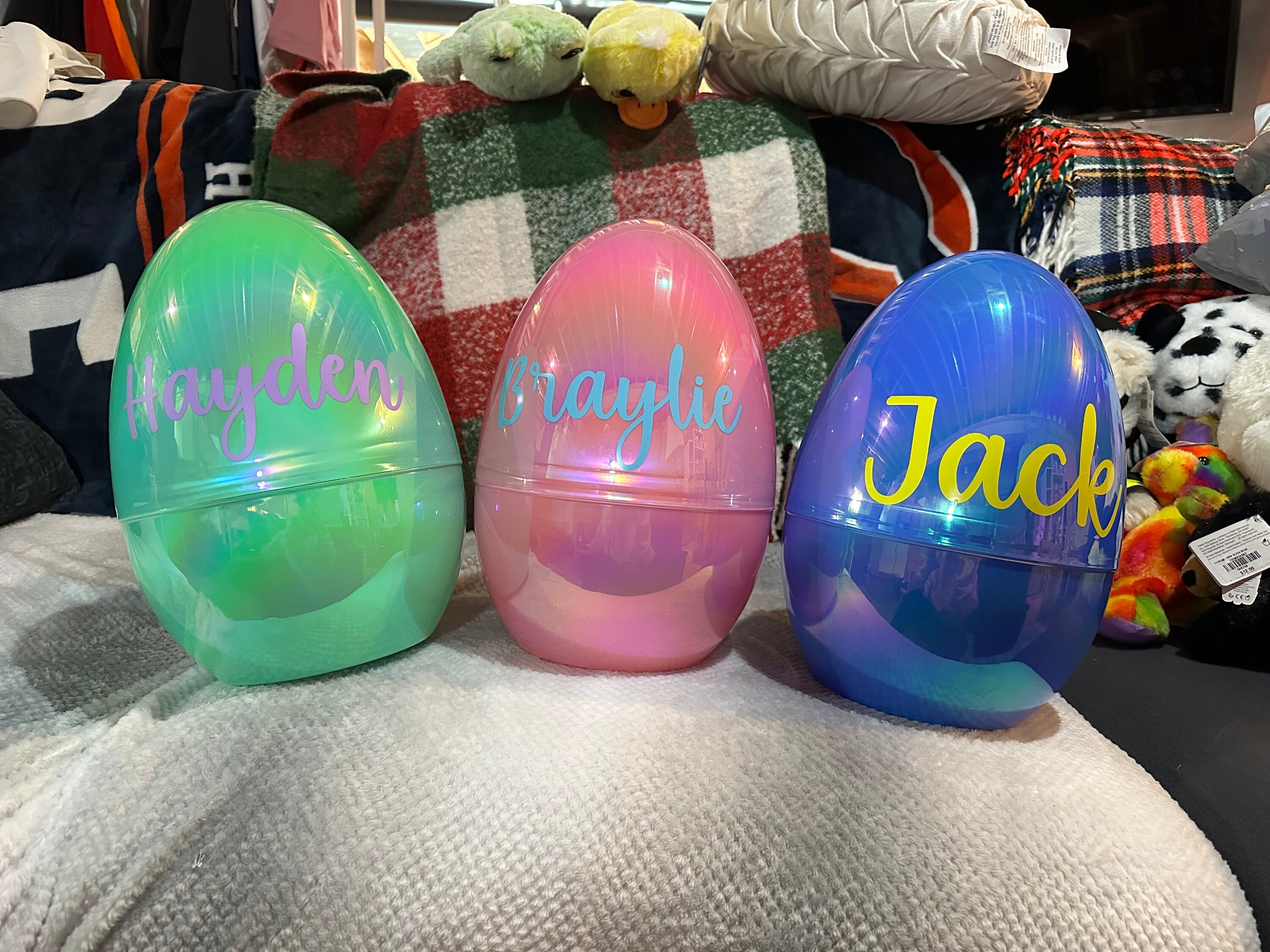Personalized Jumbo Iridescent Easter Egg for Kids Easter Egg Easter ...