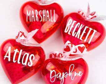Personalized Fillable Heart Containers - Etsy