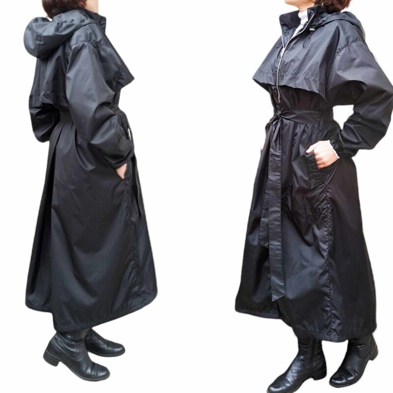 Nylon Raincoat - Etsy UK