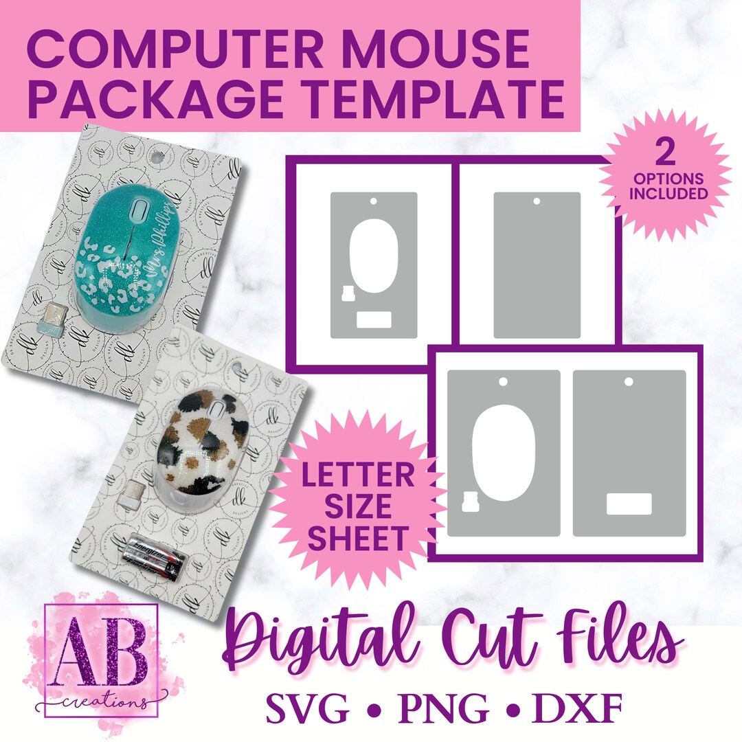 Glittered Mouse Box Template, Glitter Mouse Case, Box Template ...