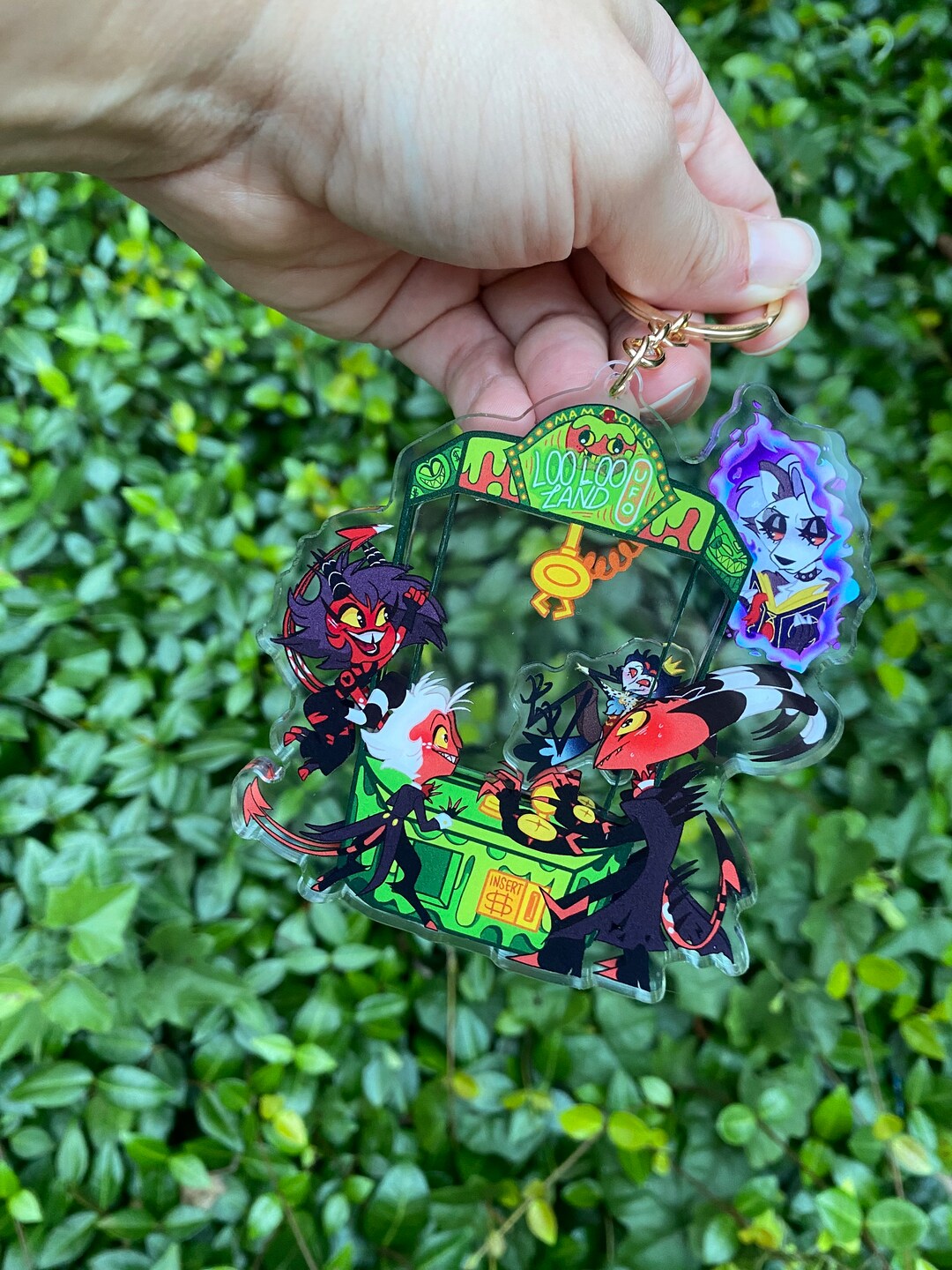 Helluva Boss UFO Claw Machine Shaker Charm // 4” Double-sided Acrylic ...