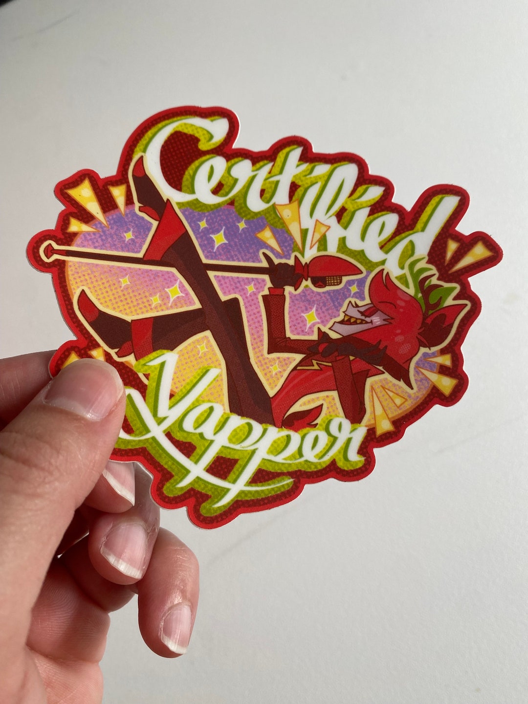 Alastor Yapper Hazbin Hotel Sticker 4 Die Cut for Journalling, Planners ...