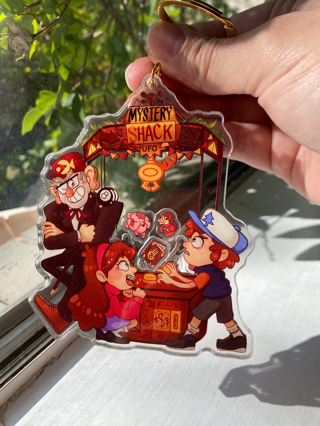 Gravity Falls Mystery Shack, UFO Claw Machine Shaker Charm, 4 Inch ...