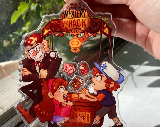 Gravity Falls Mystery Shack, UFO Claw Machine Shaker Charm, 4 Inch ...