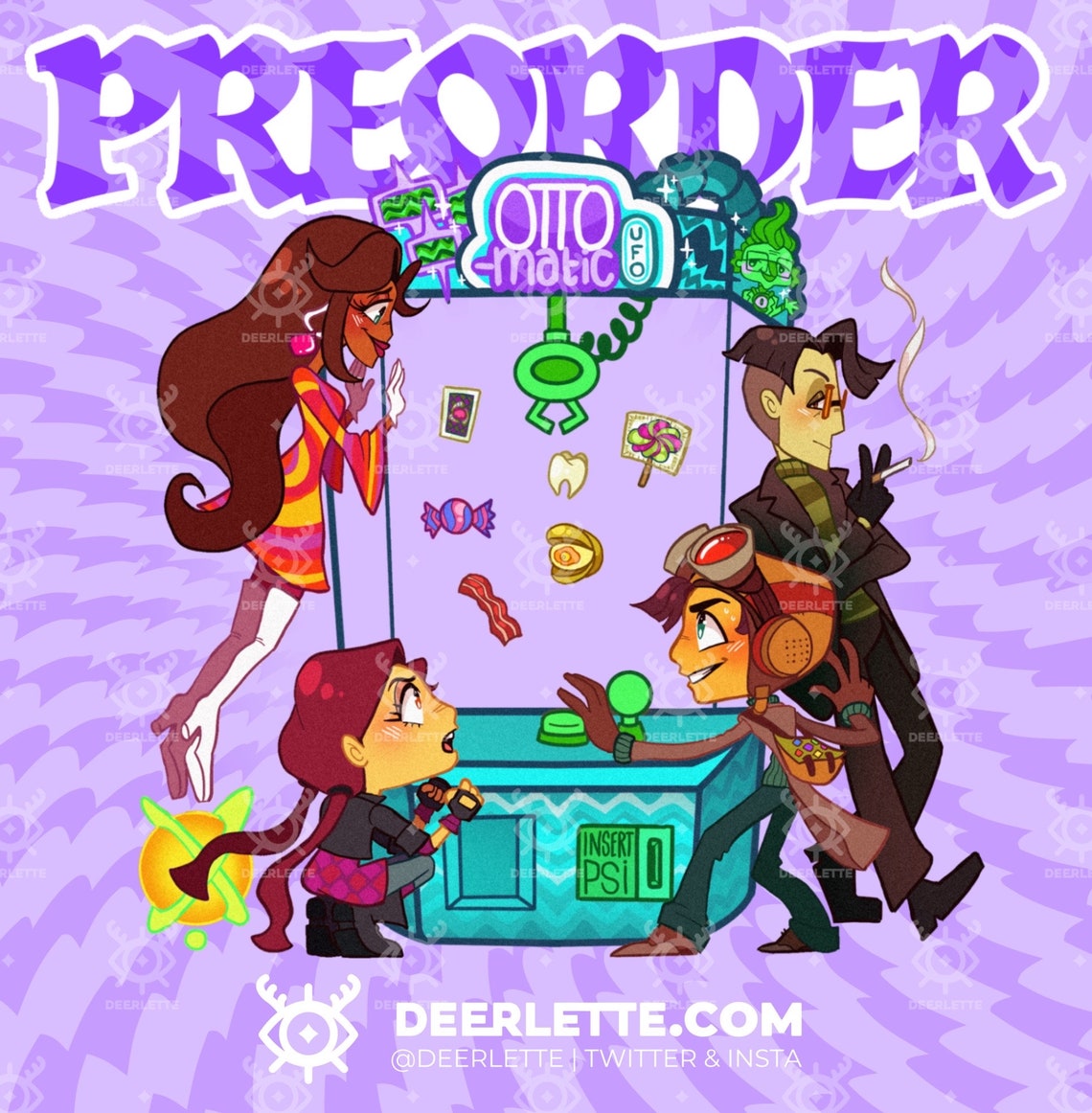 PREORDER!!! Psychonauts UFO Claw Machine Shaker Charm // 4” Double ...