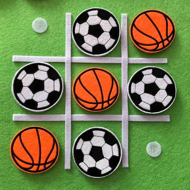 Felt Sports Tic Tac Toe Wall Game: Kids Sensory Board - Etsy
