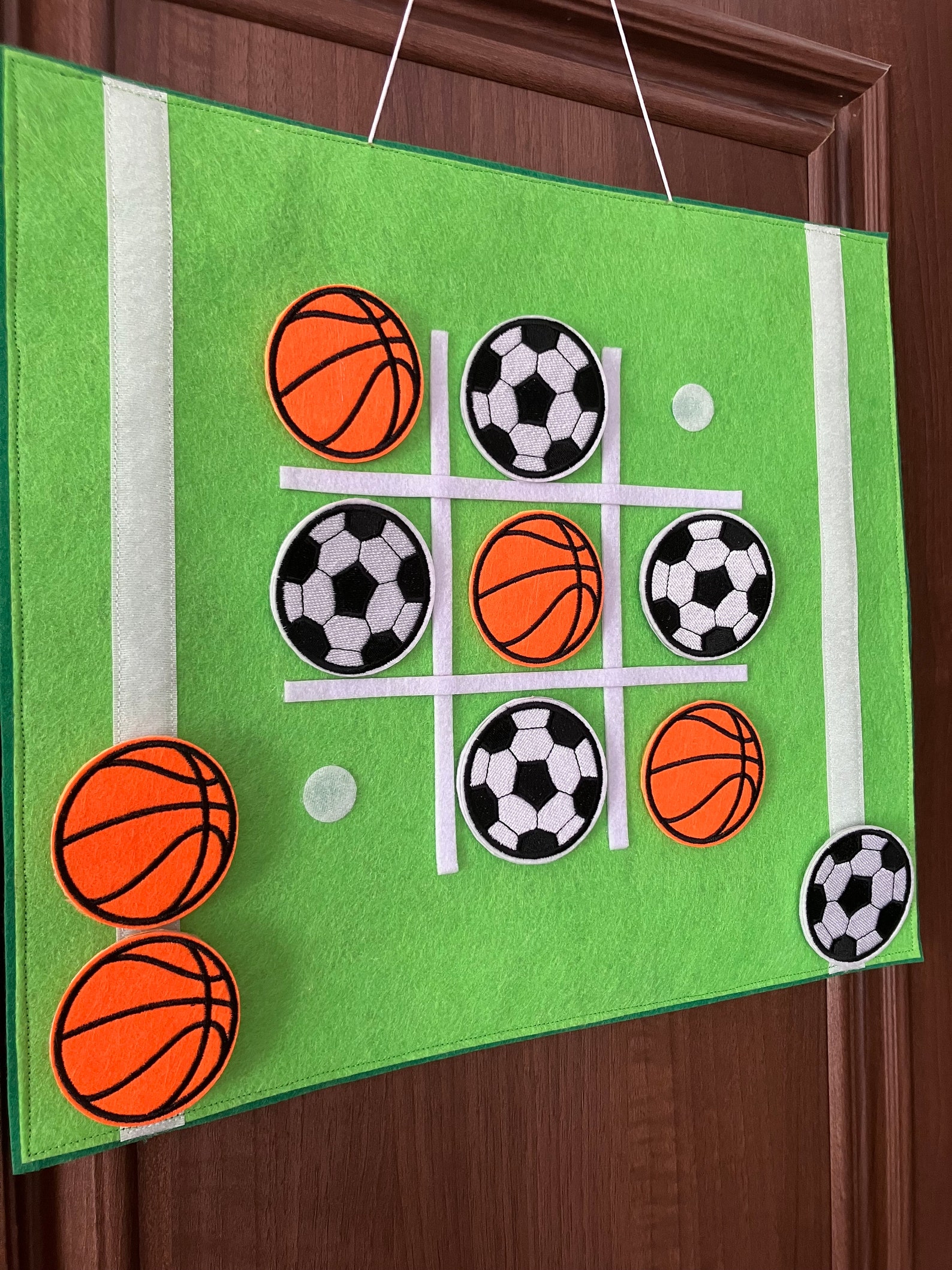 Felt Sports Tic Tac Toe Wall Game: Kids Sensory Board - Etsy