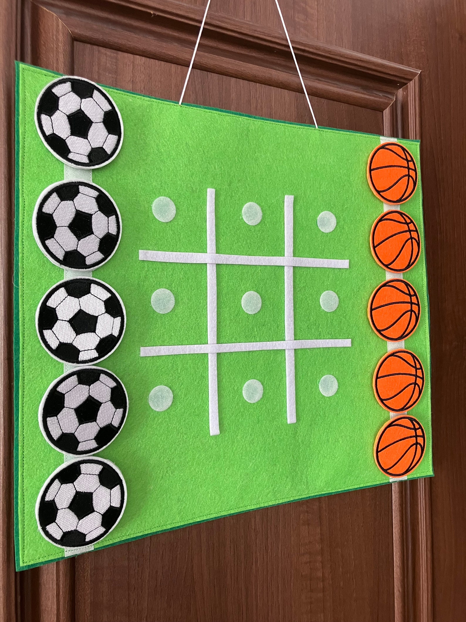 Felt Sports Tic Tac Toe Wall Game: Kids Sensory Board - Etsy