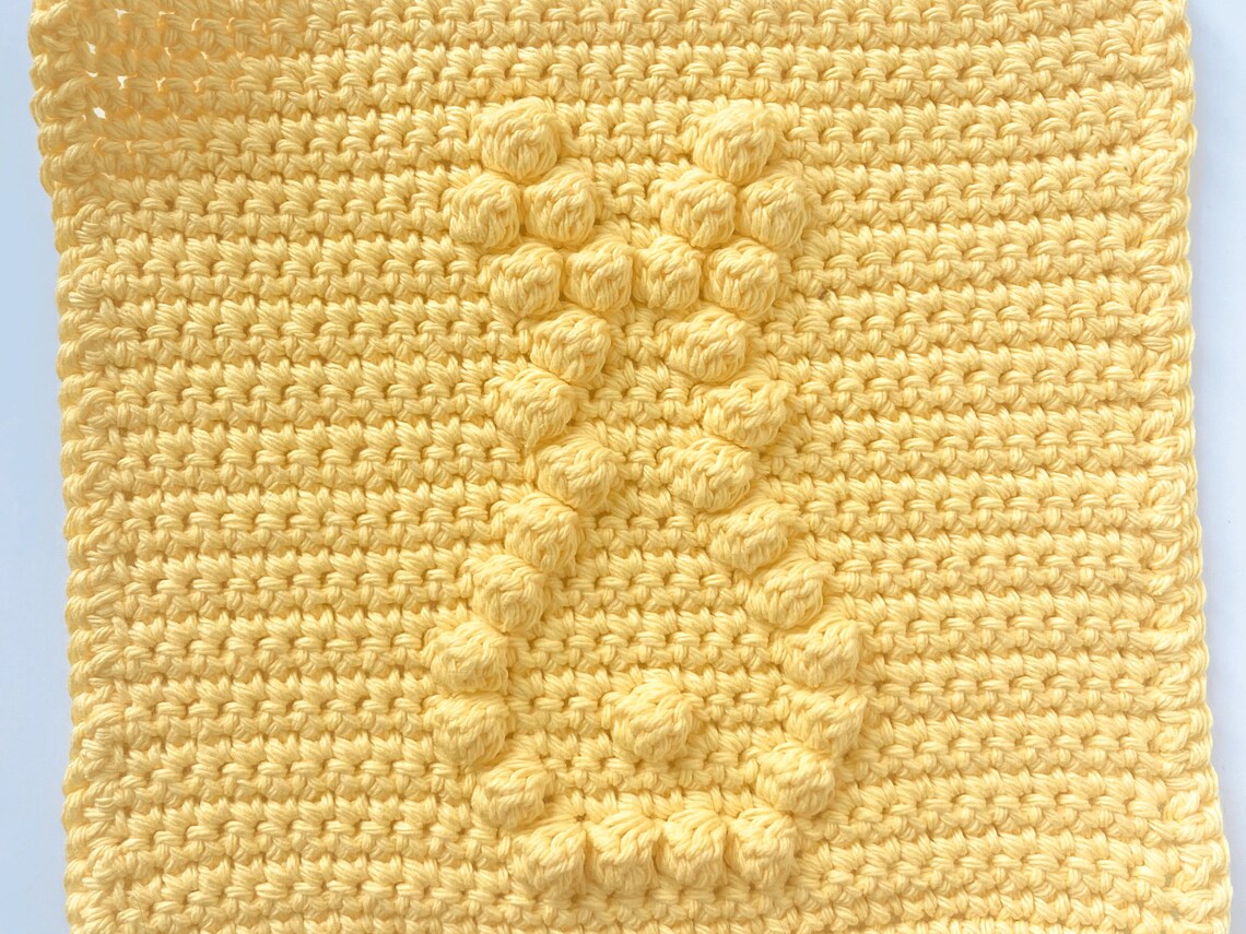 Beginner Crochet Pattern for Dishcloth, Washcloth, Easter Bunny ...