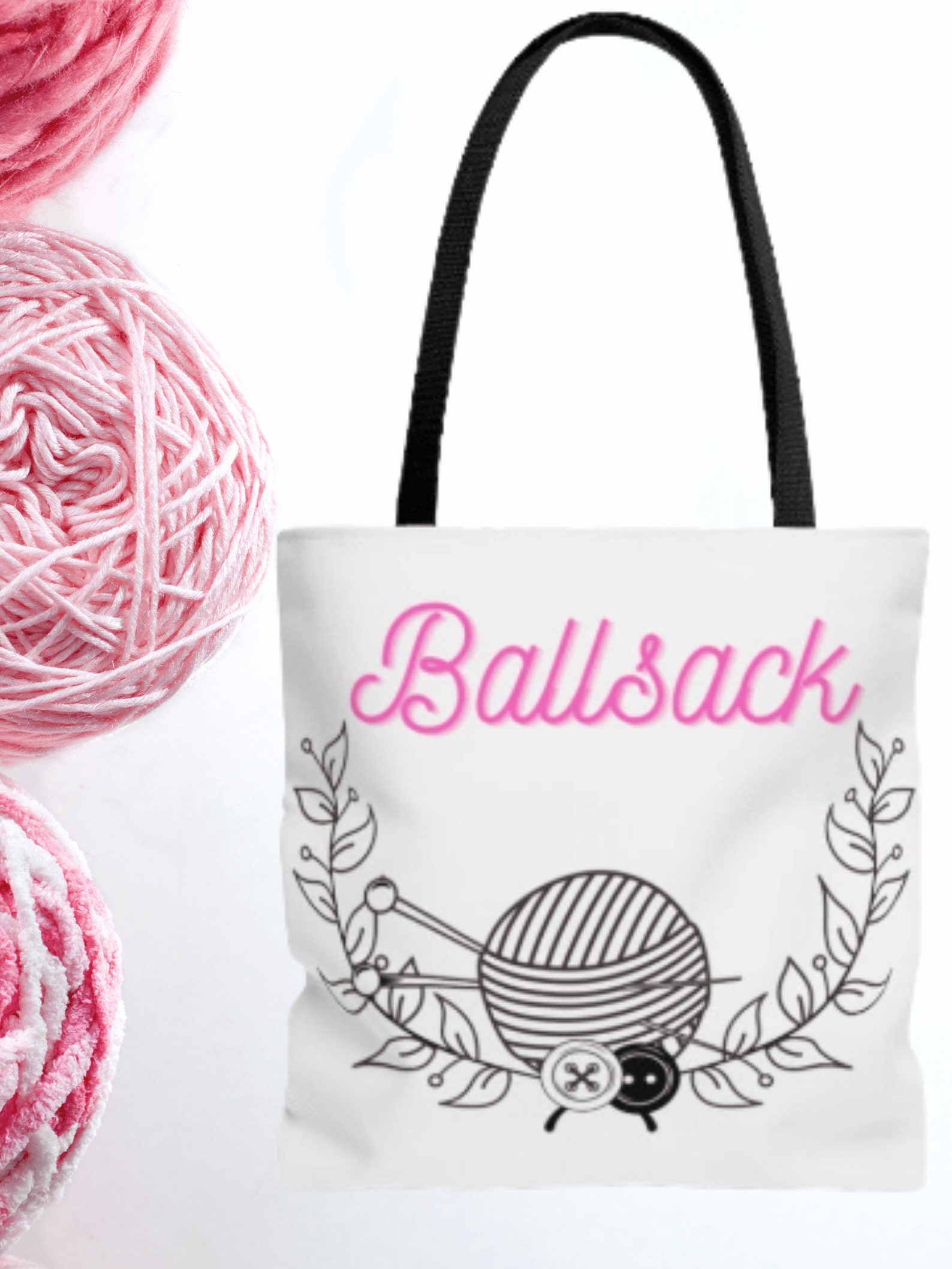 Ballsack Yarn Tote Bag Knitting Project Bag Crochet Carry | Etsy