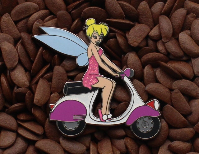 Tinkerbell Pins Angel Tinker Bell Fantasy Pin Motorcycle - Etsy