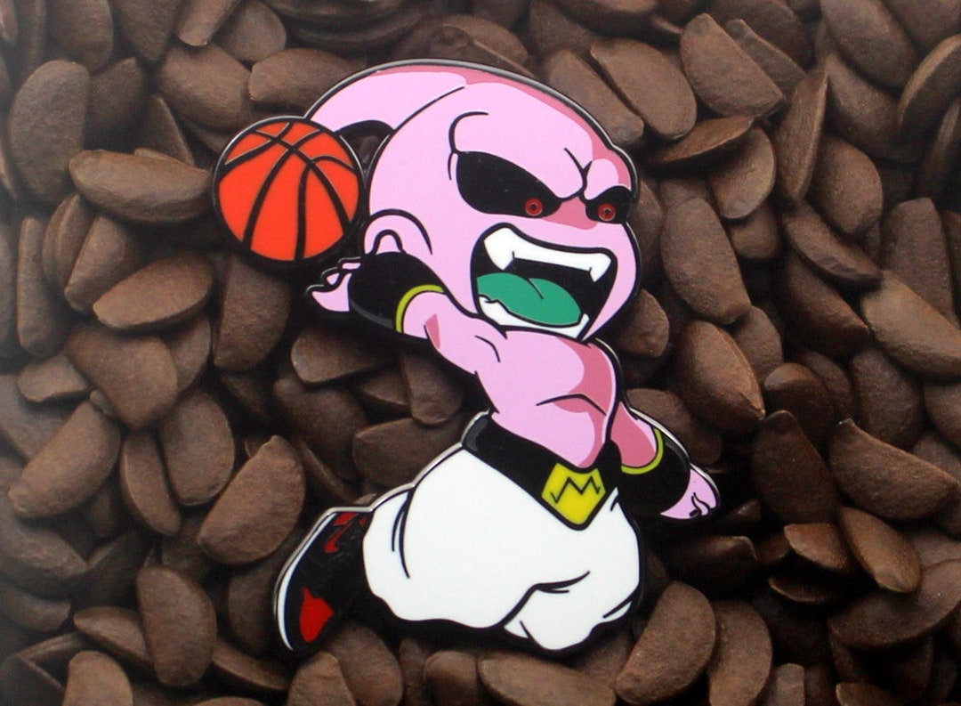Majin Buu Pin Dunking A Basketball - Etsy