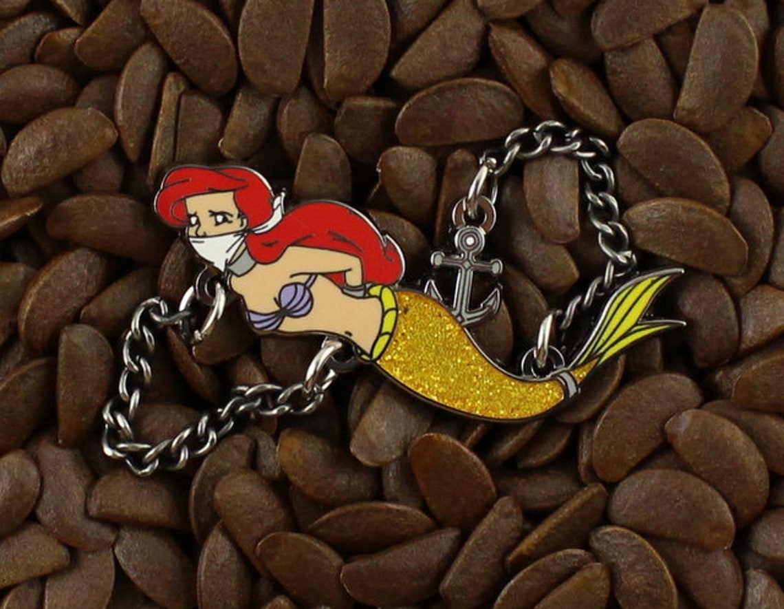 Mermaid Ariel Pins Mask Sexy Bondage Anchor Pin Etsy