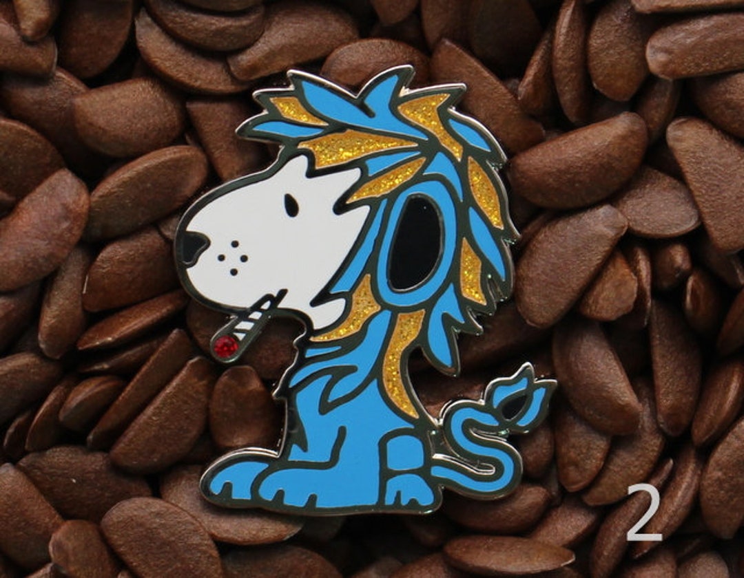 BHO Snoopy Peanuts Pins Smokes Marijuana Snoop Dogg Lion Ganja - Etsy