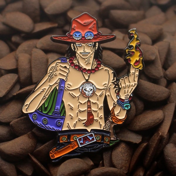 One Piece Ace Pin - Etsy