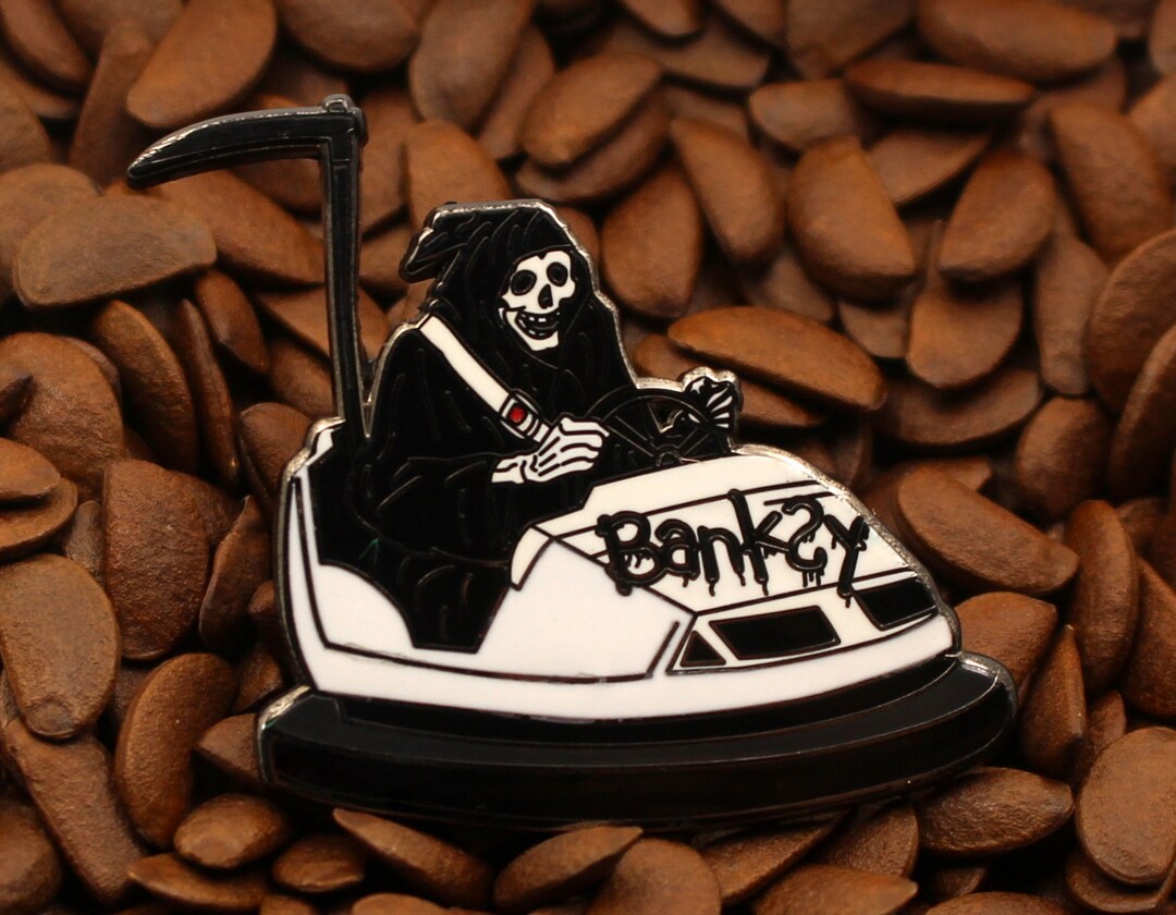 Banksy Art Pins Grim Reaper Pin - Etsy