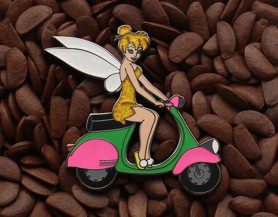 Tinkerbell Pins Angel Tinker Bell Fantasy Pin Motorcycle - Etsy