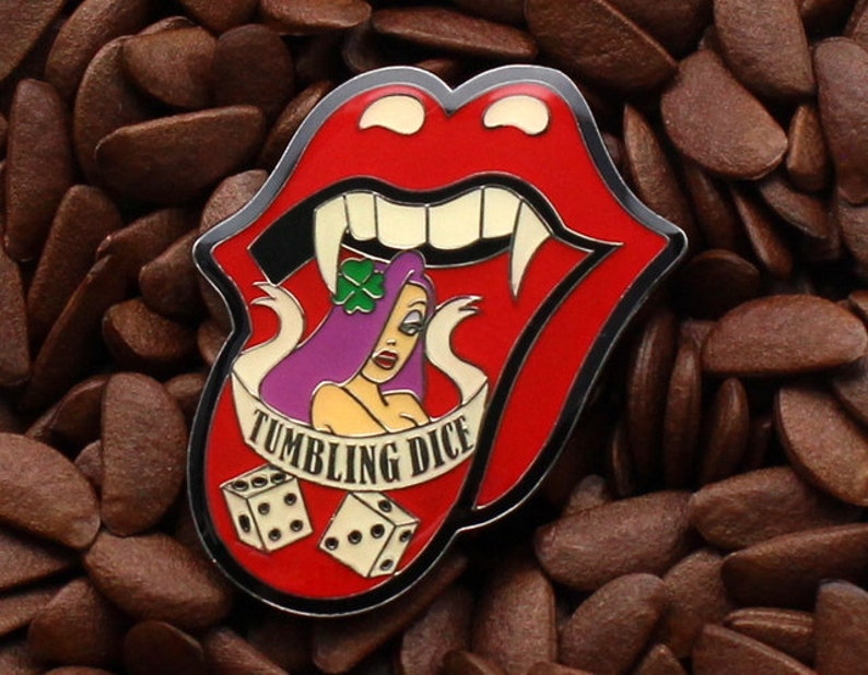 Jessica Rabbit Pins Fantasy Tongue Tumbling Dice Pin - Etsy