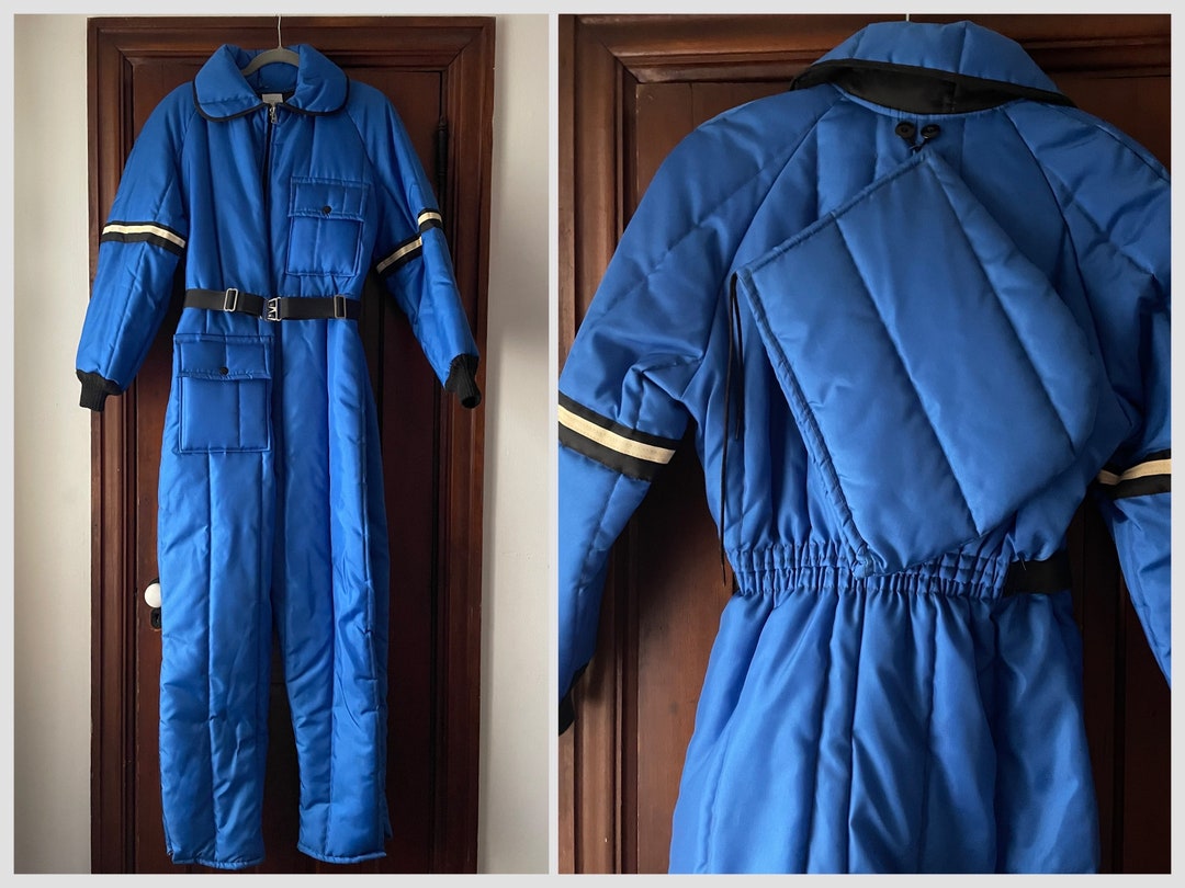 Vintage 1970’s Snowmobile Snow Suit | Puffer Coat, Snow Pants ...